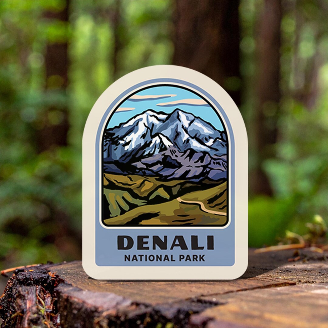 Denali National Park Sticker Bottled Water Gifted Souvenir Car Bumper ...