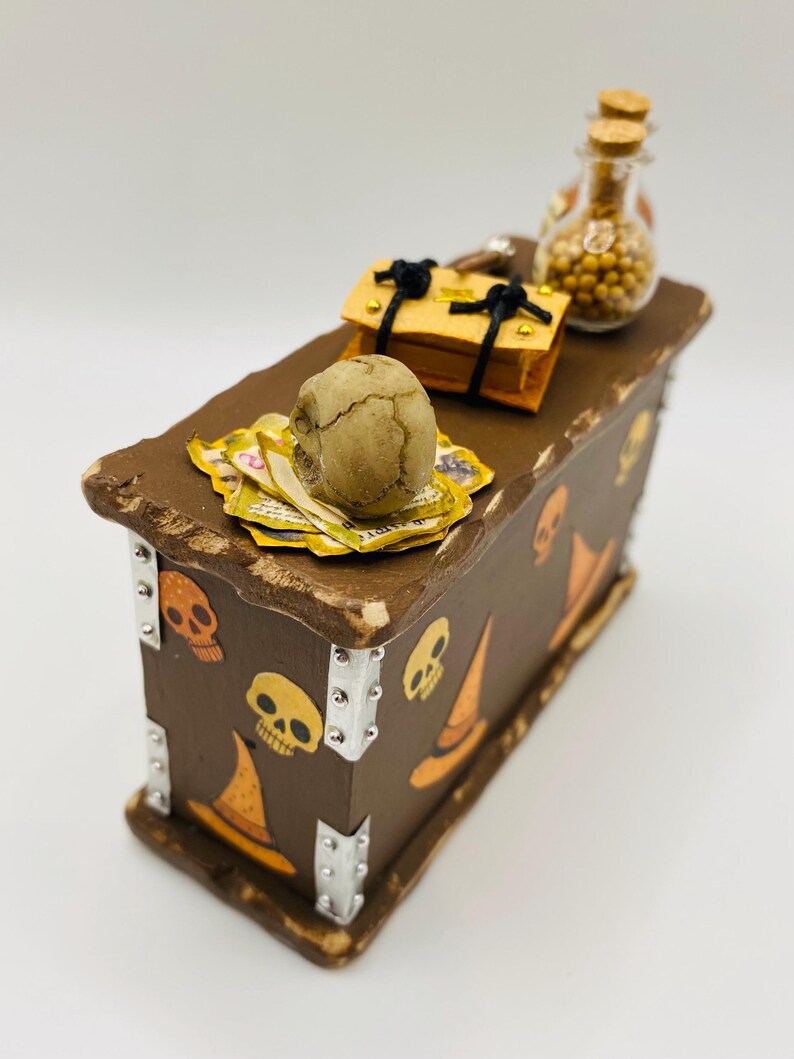 Vintage Mini Apothecary/witch/wizard Cabinet 1/12 Scale – Aged Wood ...