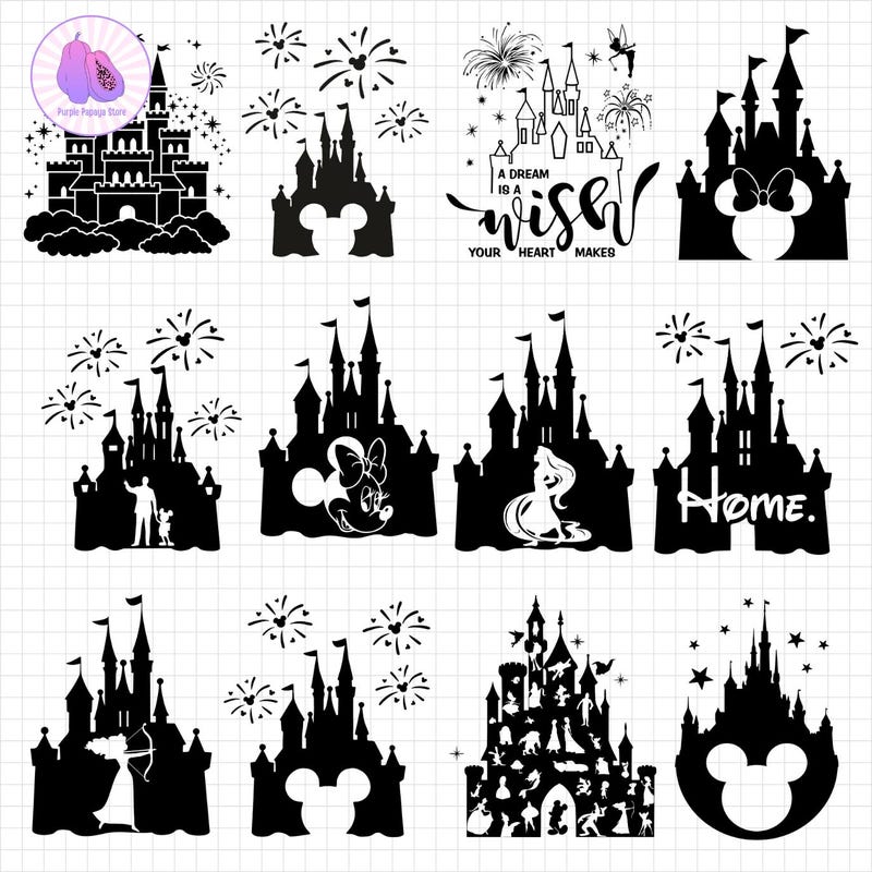 Disneys Castle Svg - Etsy