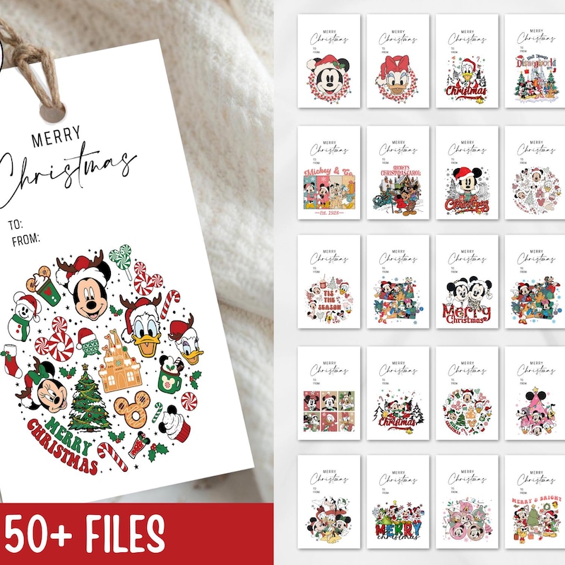 Christmas Labels Mouse - Etsy