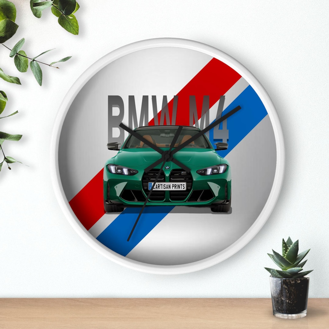 M4 Style Wall Clock | Racing Car Decor, Motorsport Clock - Etsy