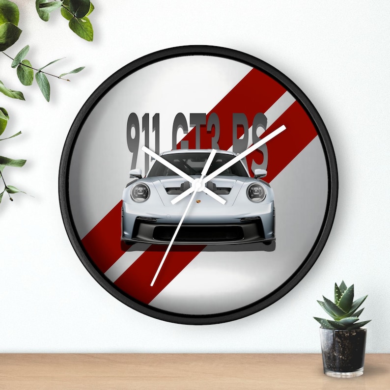 Porsche 911 GT3 RS Wall Clock | Racing Car Decor, Motorsport Clock - Etsy