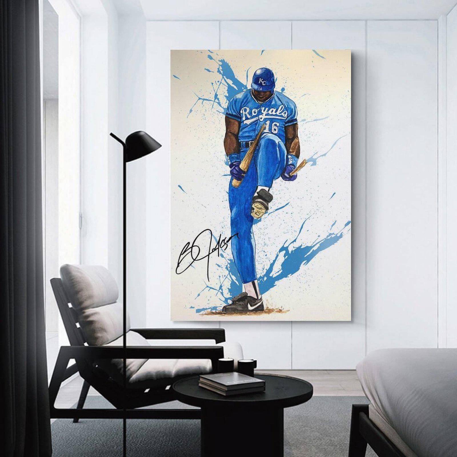 Bo Jackson Signed Canvas Poster, Baseball Wall Art - Etsy