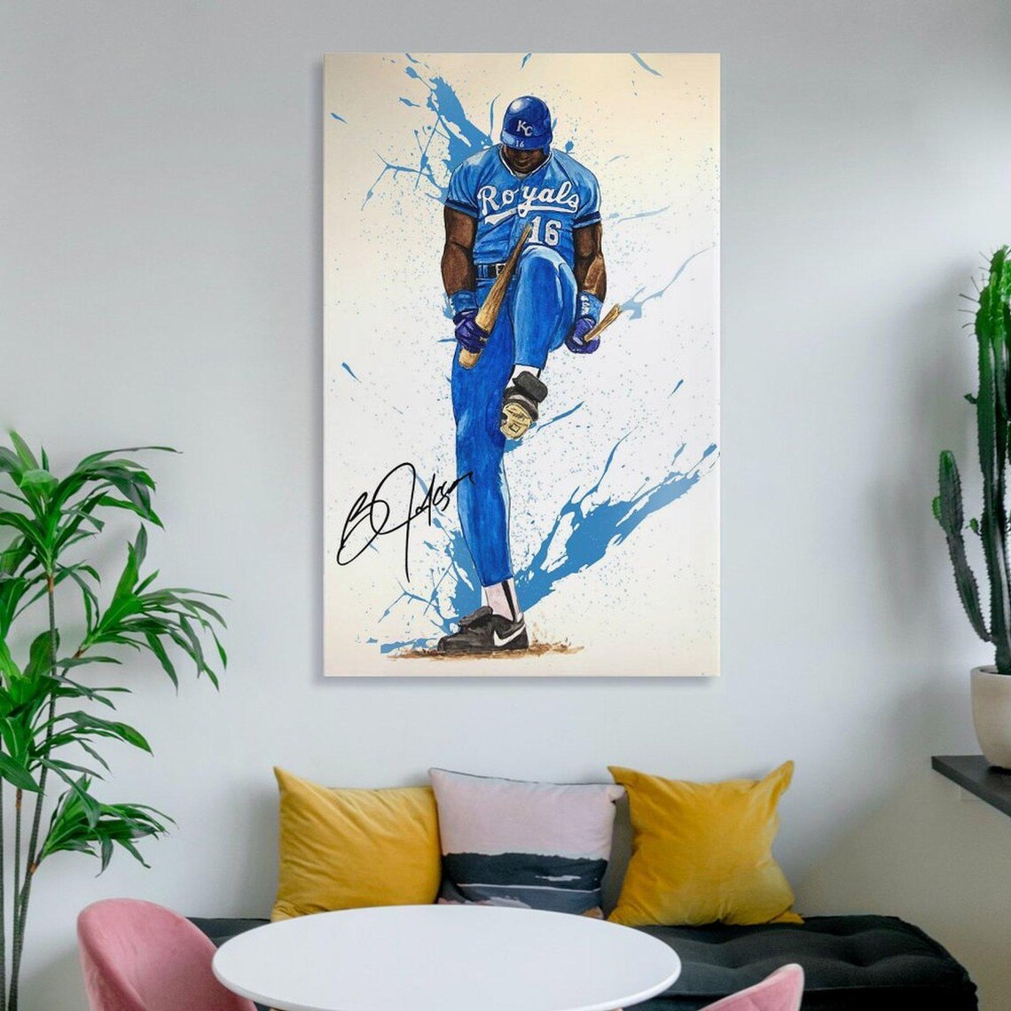 Bo Jackson Signed Canvas Poster, Baseball Wall Art - Etsy