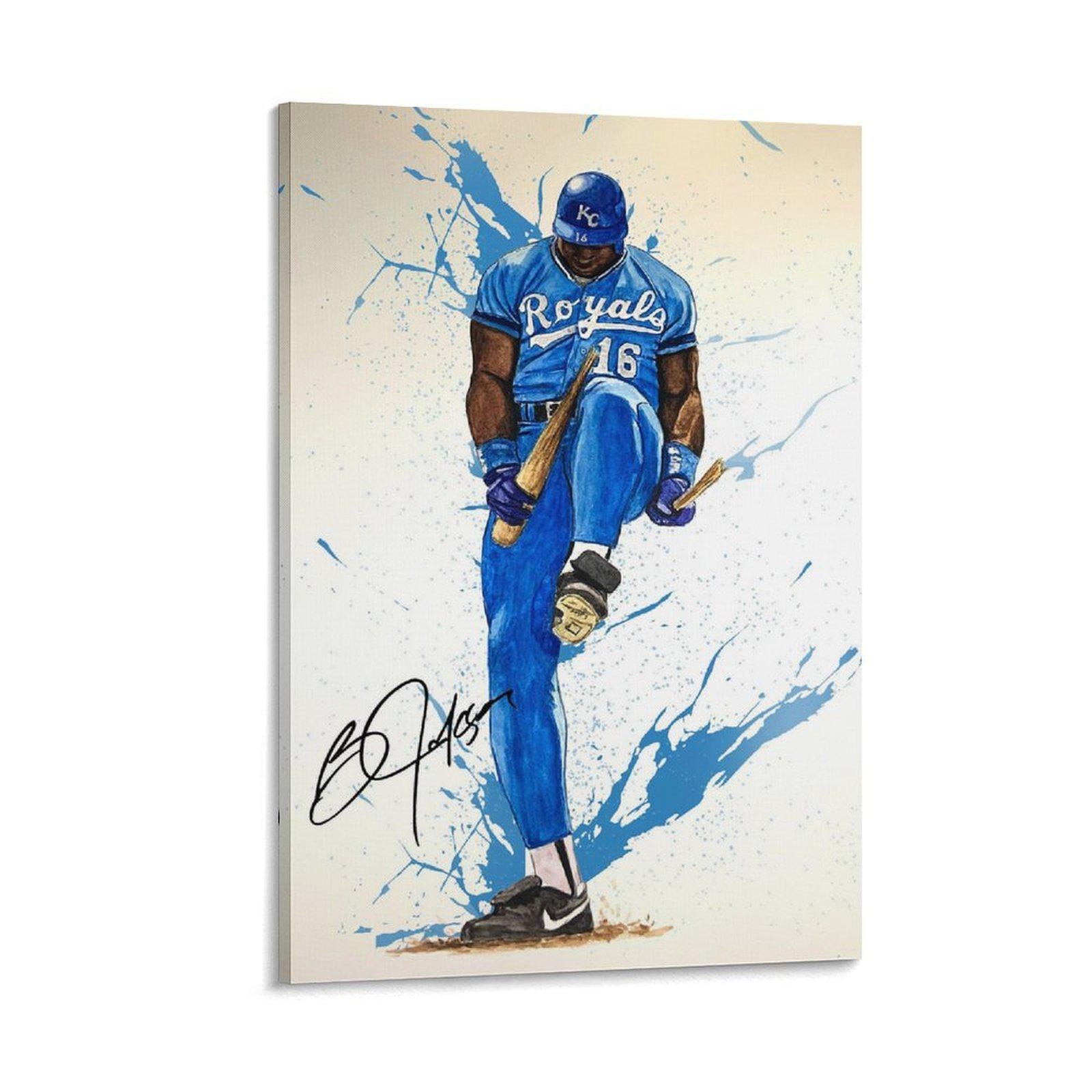 Bo Jackson Signed Canvas Poster, Baseball Wall Art - Etsy