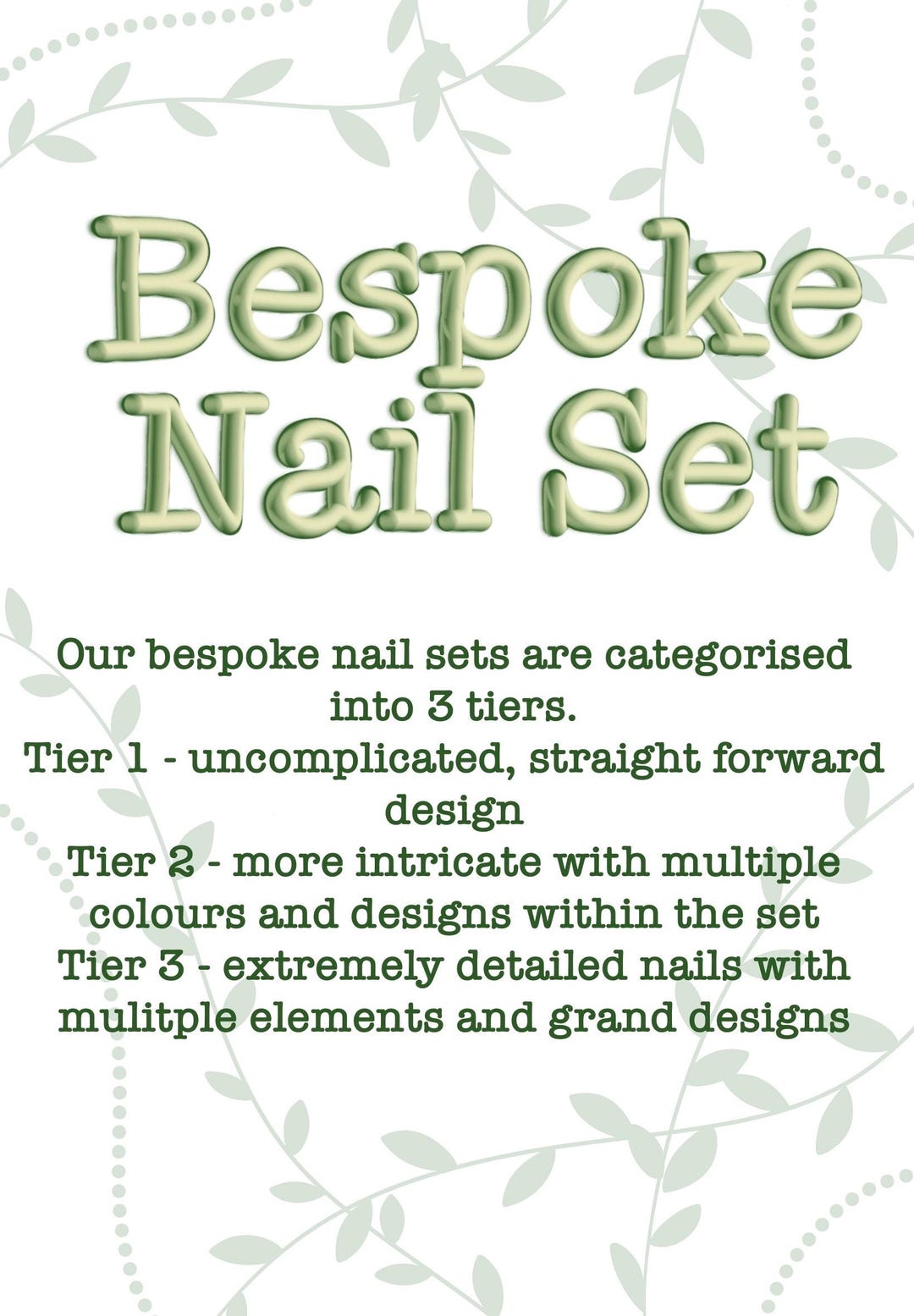 Bespoke Nail Set - Custom Press on Nails - Etsy