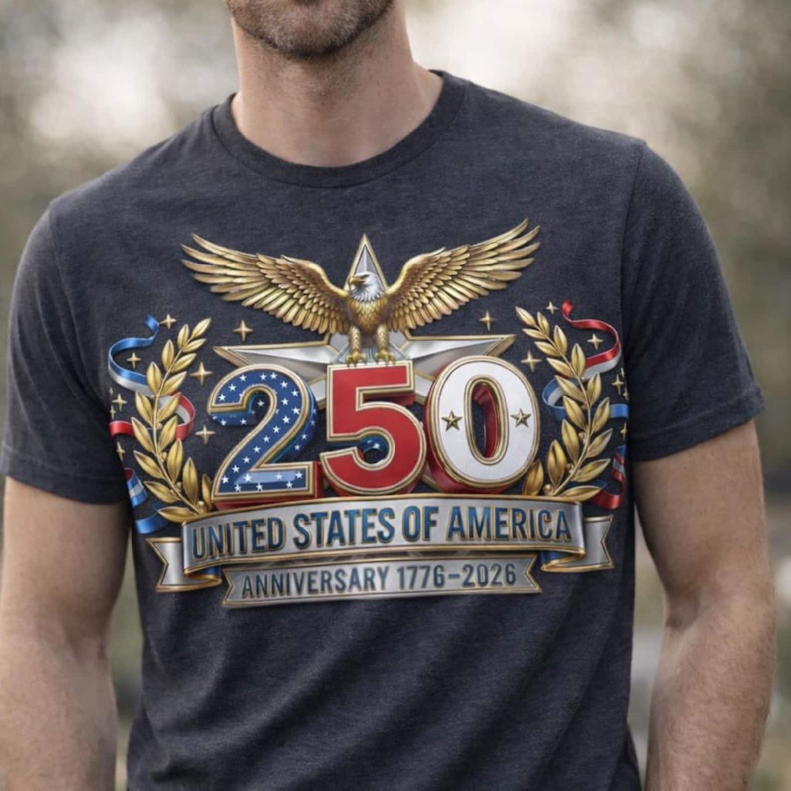 USA 250th Anniversary PNG, 1776-2026, America 250 Emblem ...