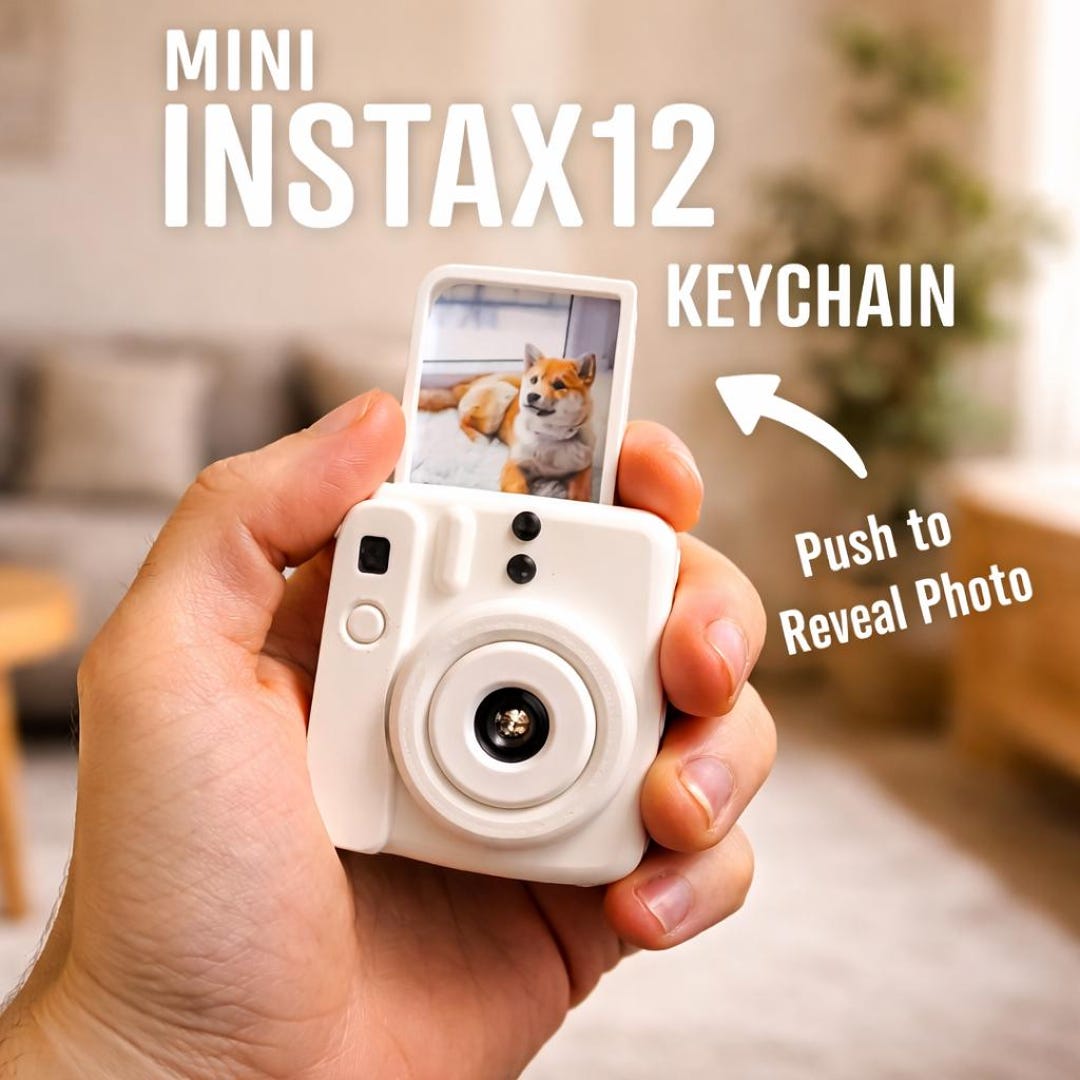 Instax Mini Camera Fidget Keychain – STL / 3MF File (digital Download ...