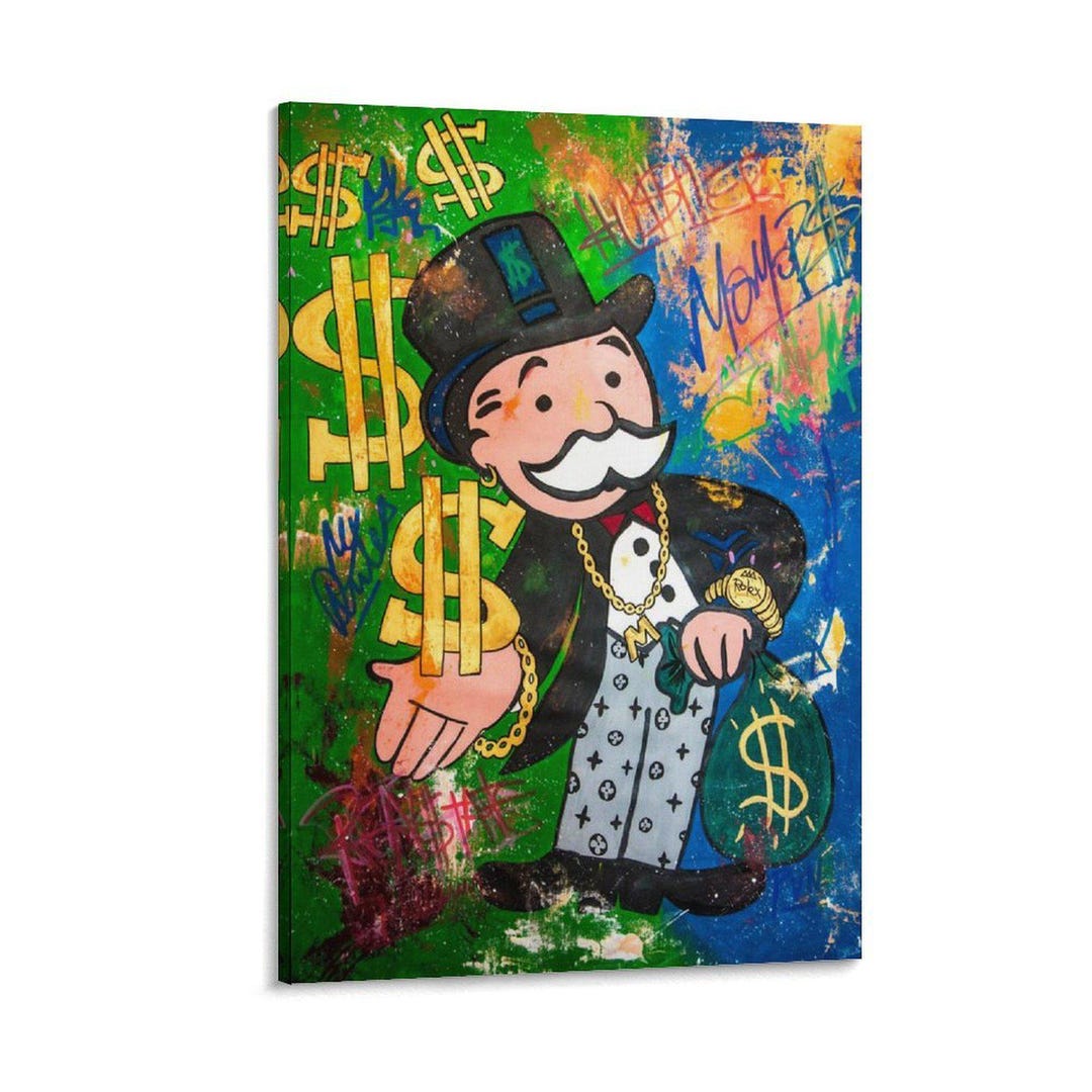 Alec Monopolys Money Rich Posters Cool Artworks Painting Wall Art ...