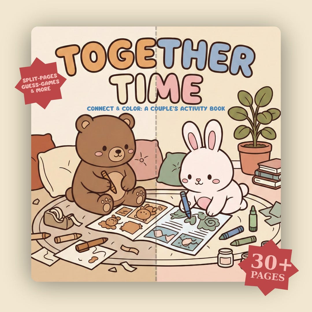 Together Time Couples Coloring & Activity Book: Date Games and Deep ...