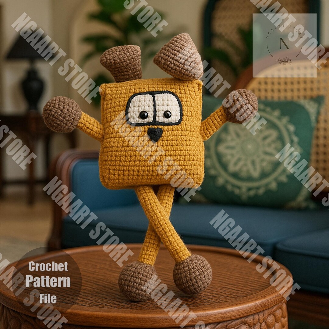 Stretch Dog Crochet Pattern PDF, Long-leg Puppy Amigurumi Pattern, Cute ...