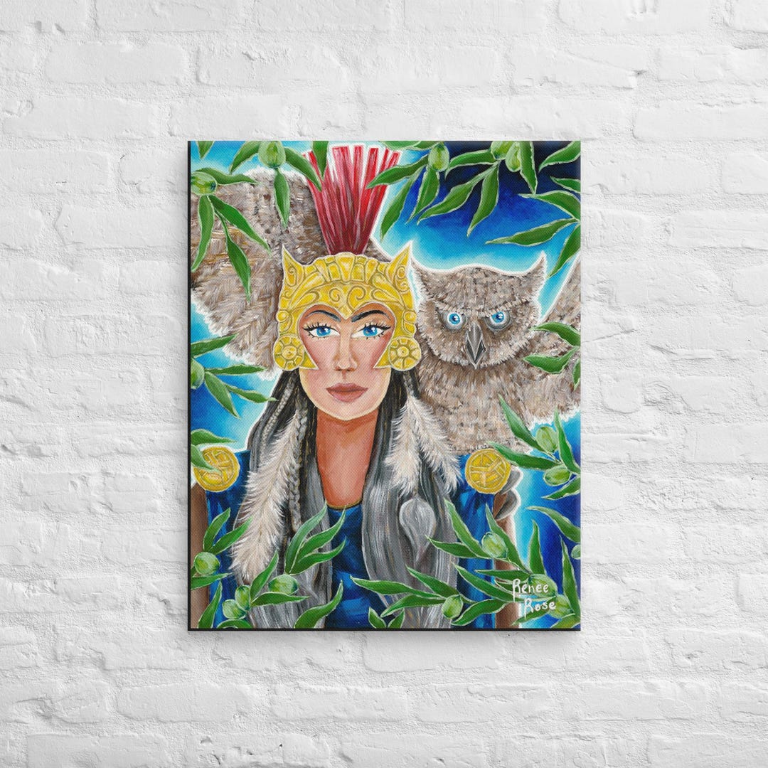 Athena Canvas Print - Etsy