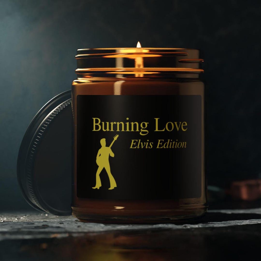 Elvis Presley Candle, Burning Love Elvis Edition, Gift for Elvis Fans ...