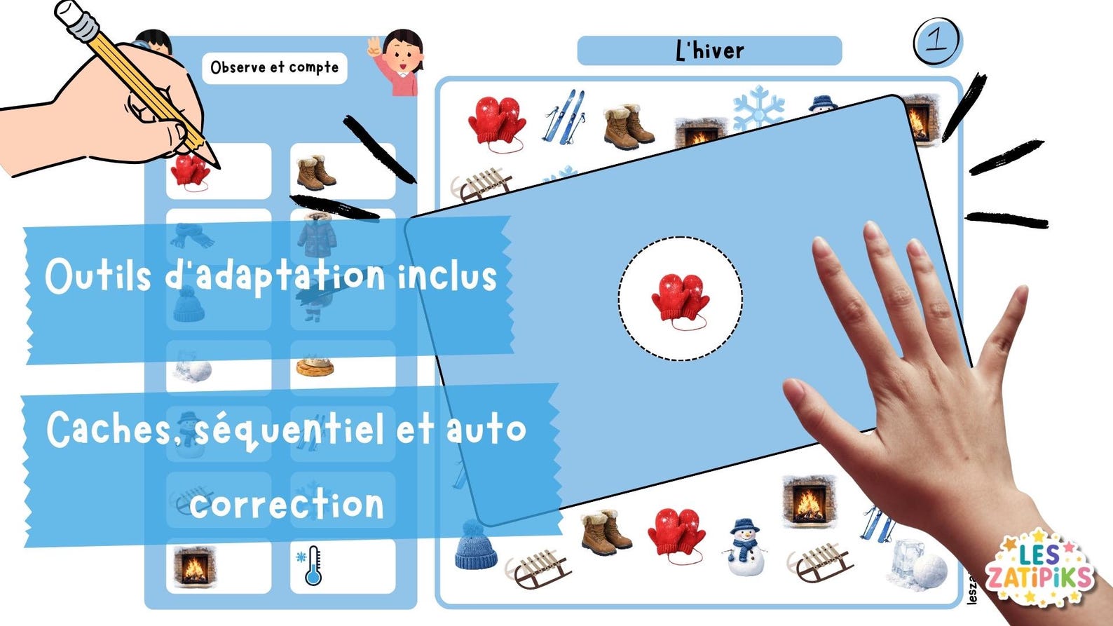 Math Worksheets Adapted for Preschool Children - ASD, ADHD, Dyslexia ...