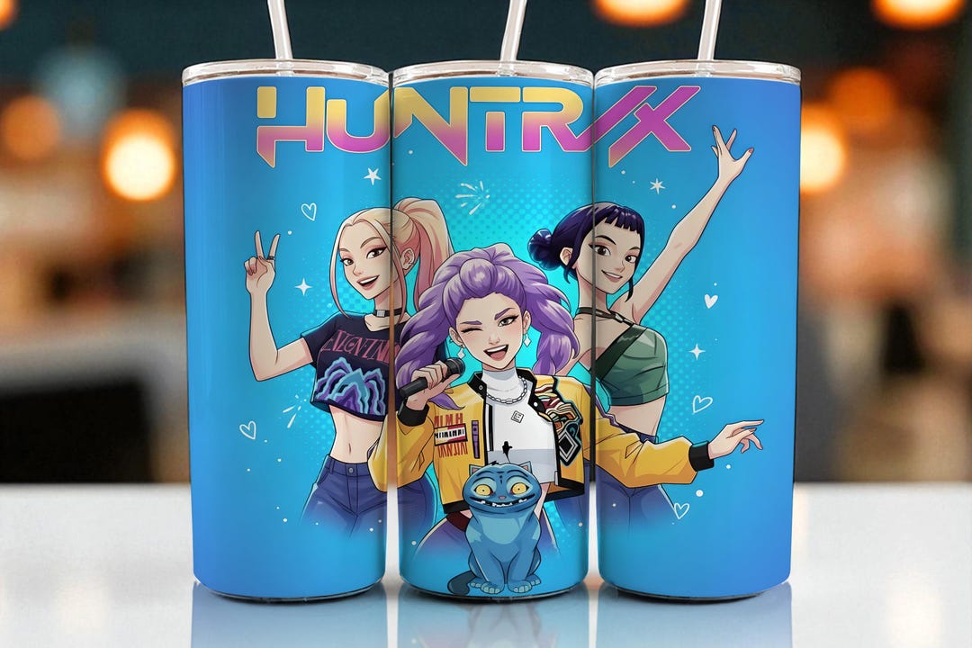 Kpop Chibi Demon Hunters Tumbler Wrap: 20oz Sublimation Design (digital ...