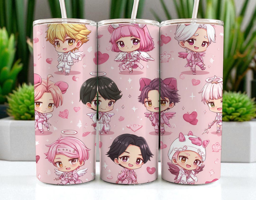 Kpop Chibi Tumbler Wrap: 20oz Sublimation Design (digital Download) - Etsy