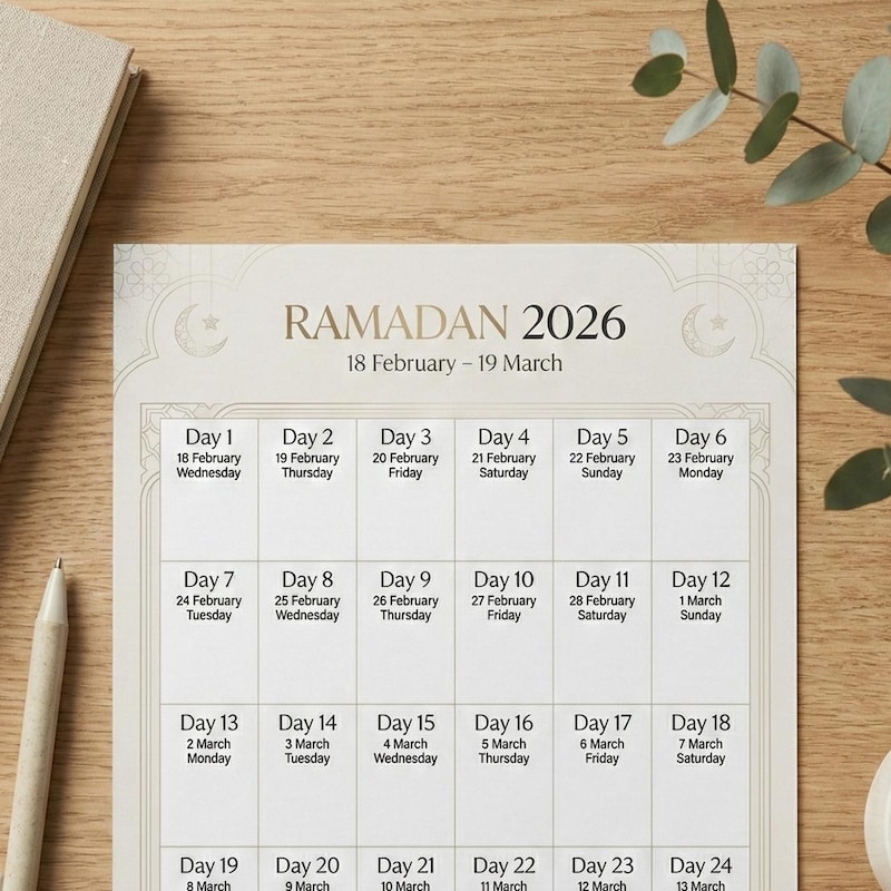 Ramadan kalender 2026 pdf - Etsy.de