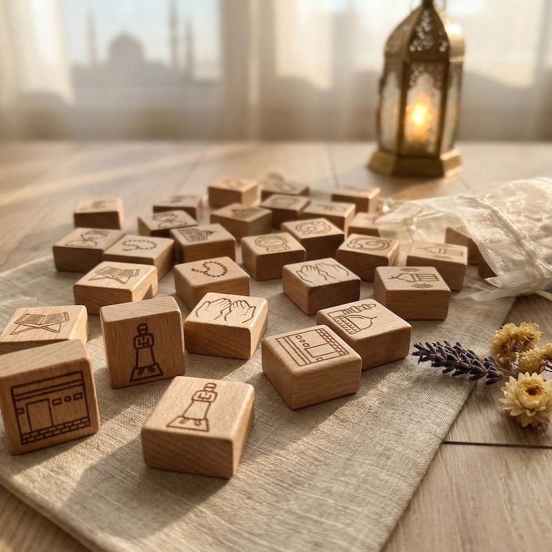 Wooden Islamic Blocks - Etsy UK