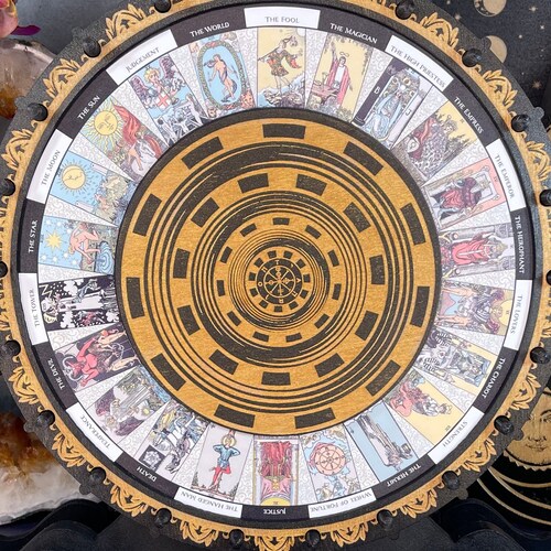 Wheel of Fortune Spinning Tarot - Etsy