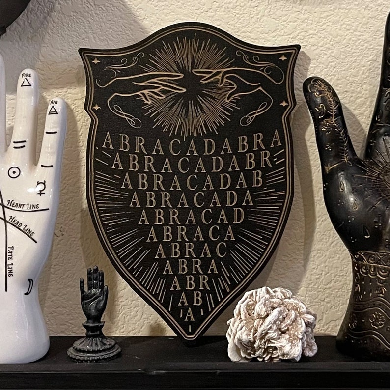 ABRACADABRA Shield, Wall Art - Etsy
