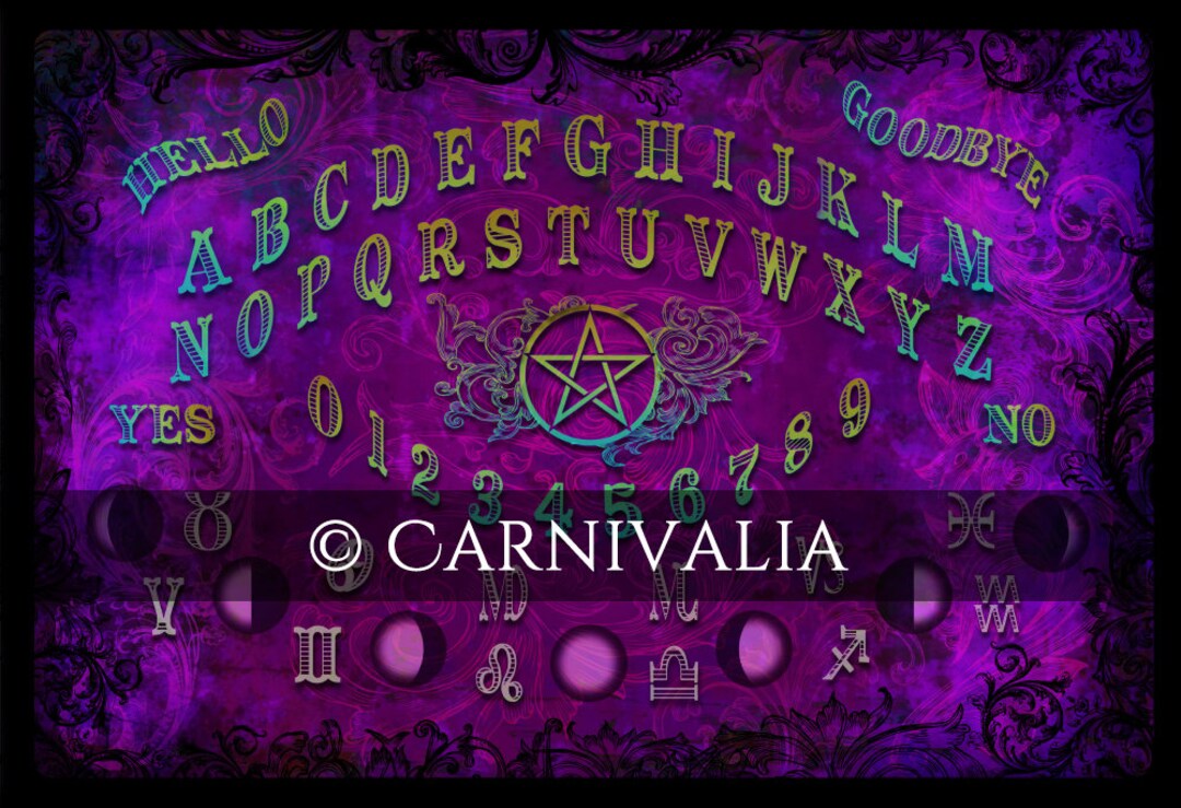 Modern Witch Ouija Style Talking-board, Spiritboard, Witchboard, in ...