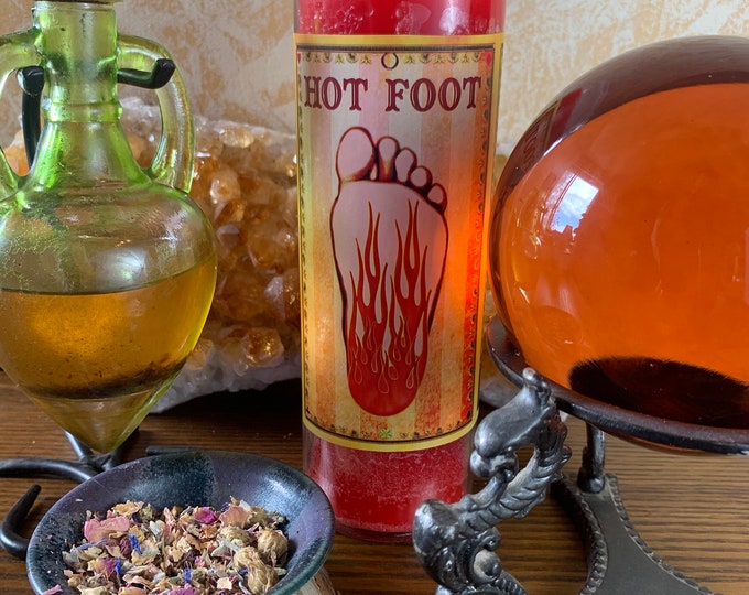 Hot Foot Devotional Candle - Etsy