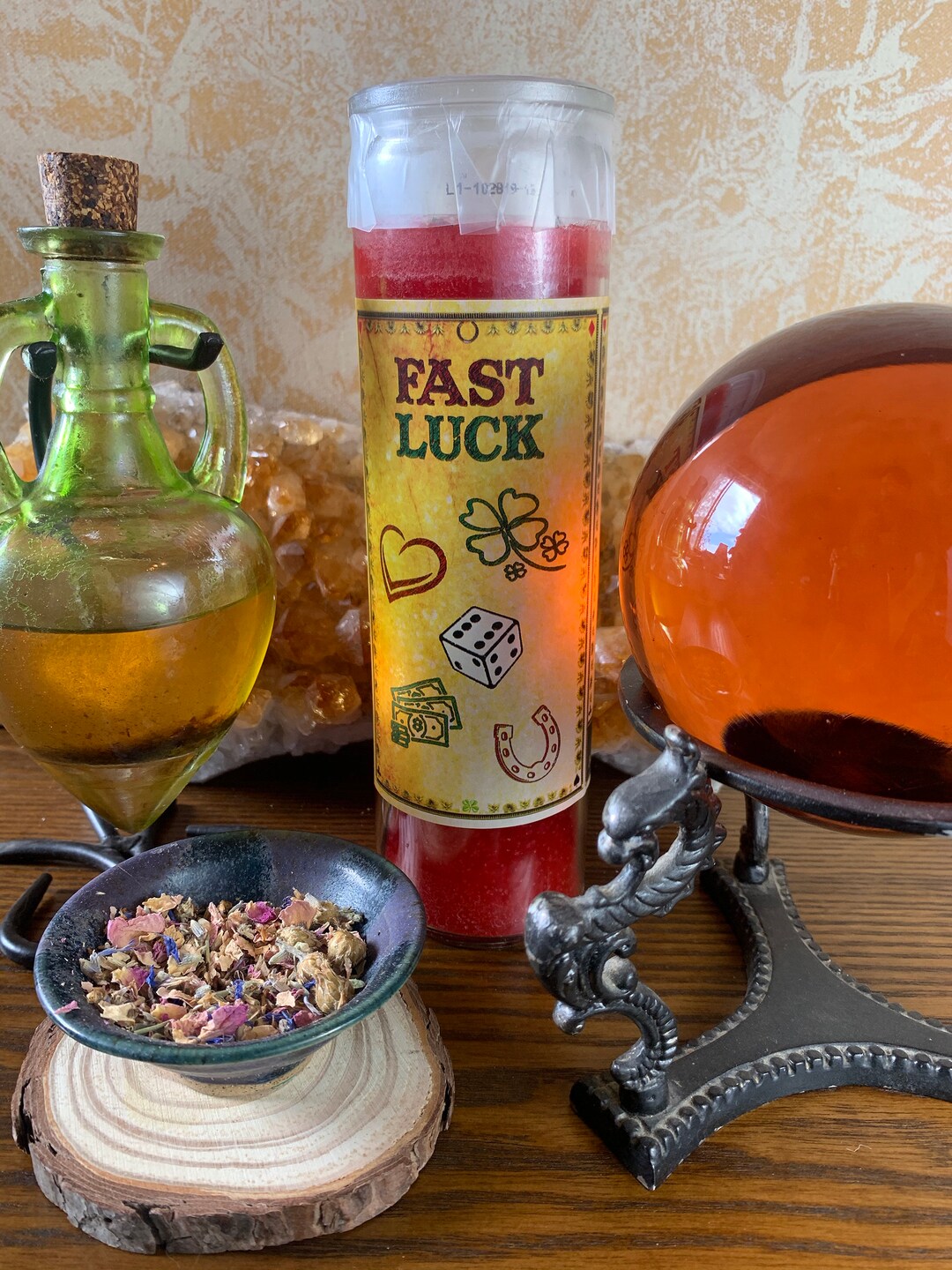 Fast Luck Devotional Candle Etsy