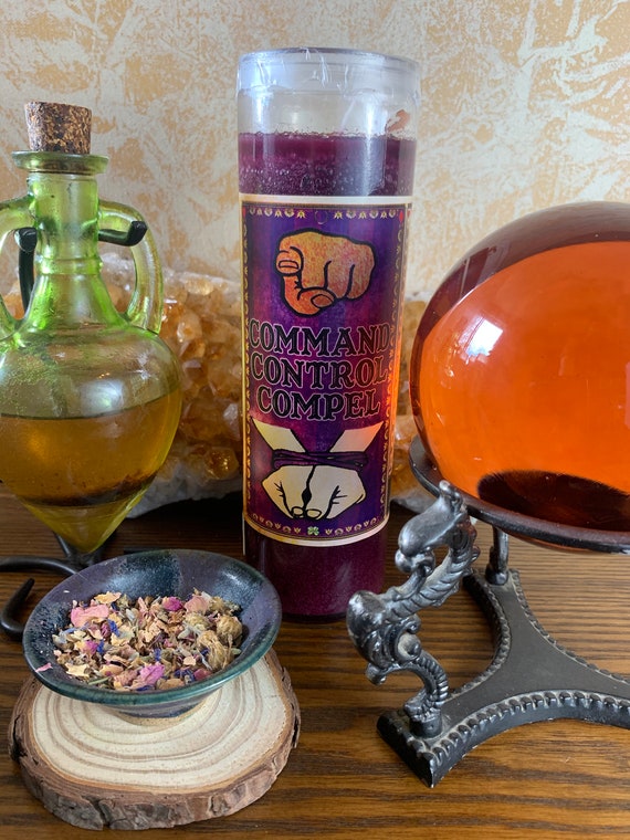 Command Control Compel Devotional Candle | Etsy