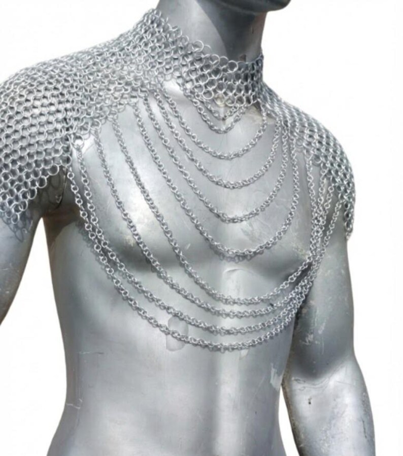 Medieval Aluminum Chainmail Top Women Fantasy Armor LARP Cosplay ...