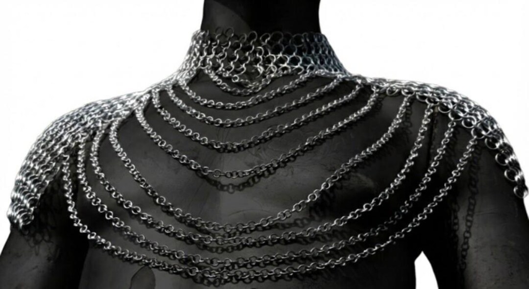 Medieval Aluminum Chainmail Top Women Fantasy Armor LARP Cosplay ...