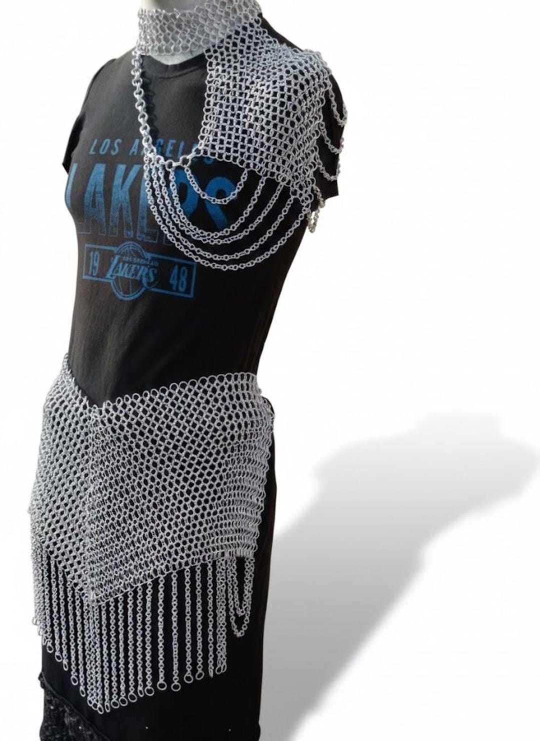Aluminium Chainmail Women Armor Set | Medieval Viking Larp Dress ...