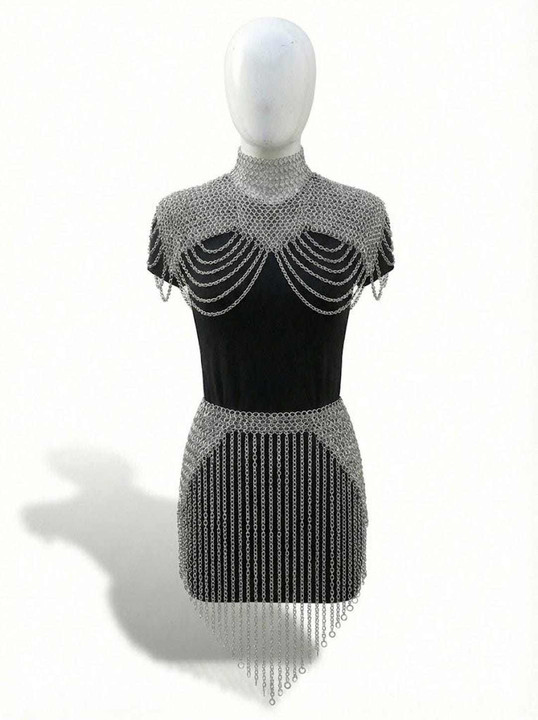 Medieval Aluminium Chainmail Women Dress Armor Costume LARP Viking ...