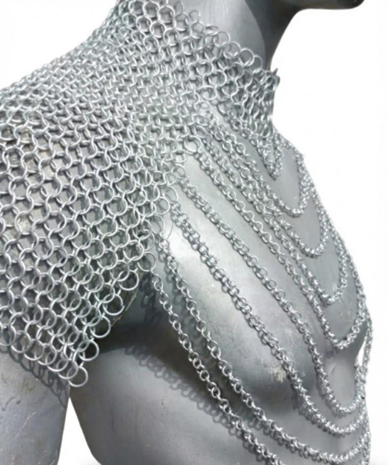 Medieval Aluminum Chainmail Top Women Fantasy Armor LARP Cosplay ...