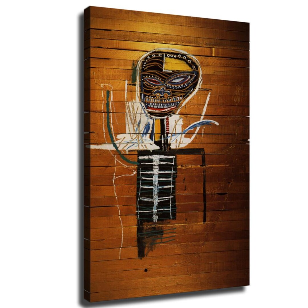 Graffiti Gold Griot by Basquiat Famous Wall Art Picture Painting Poster ...