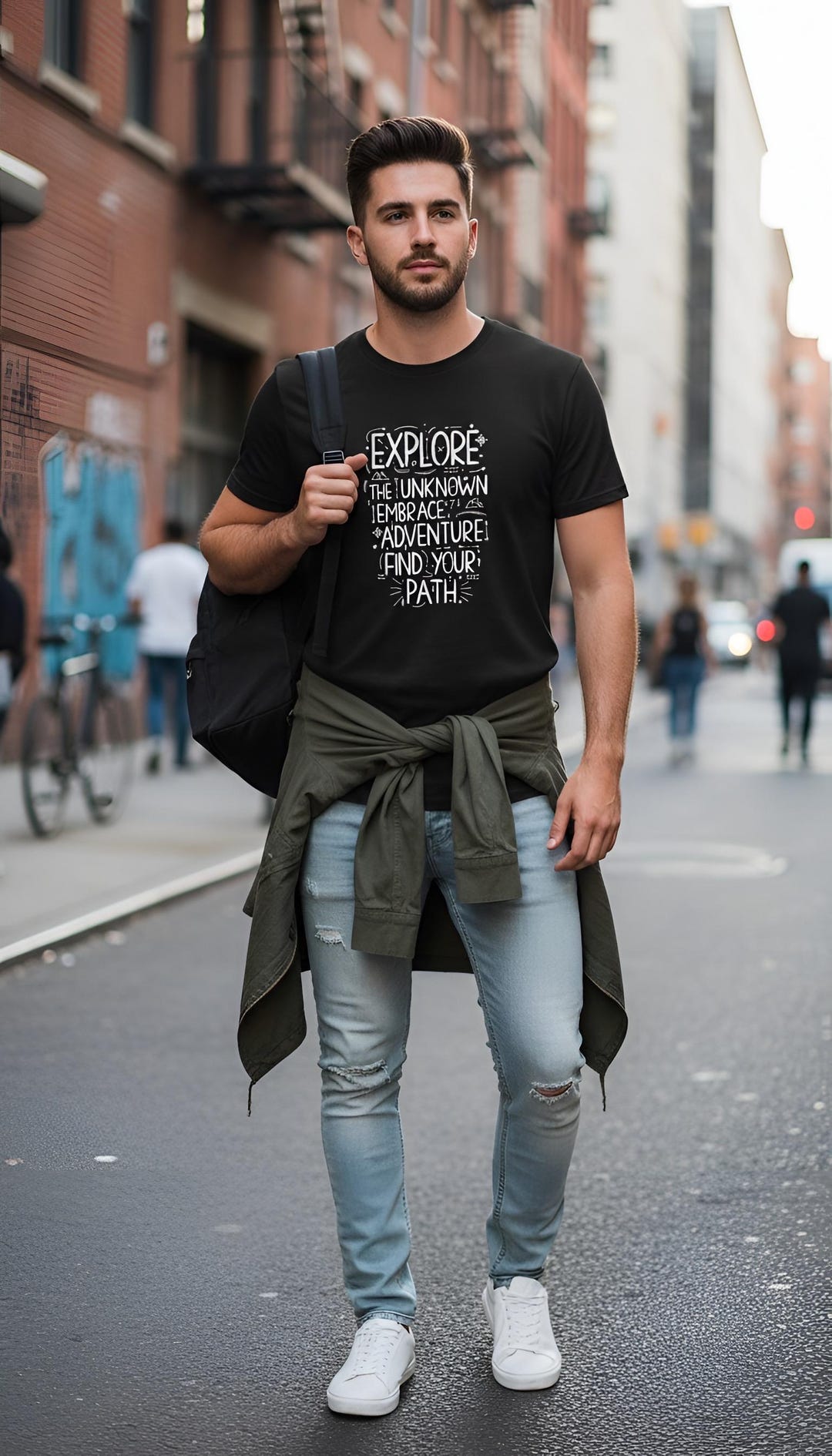 Explore the Unknown Adventure Find Your Path Tee | Inspirational Hiking ...