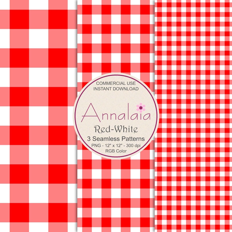 Gingham Scrapbook Paper - Etsy