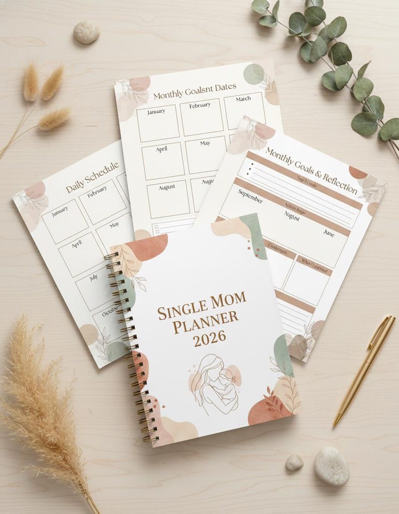 2026 Single Mom Planner Printable | Daily Weekly Schedule | Budget ...