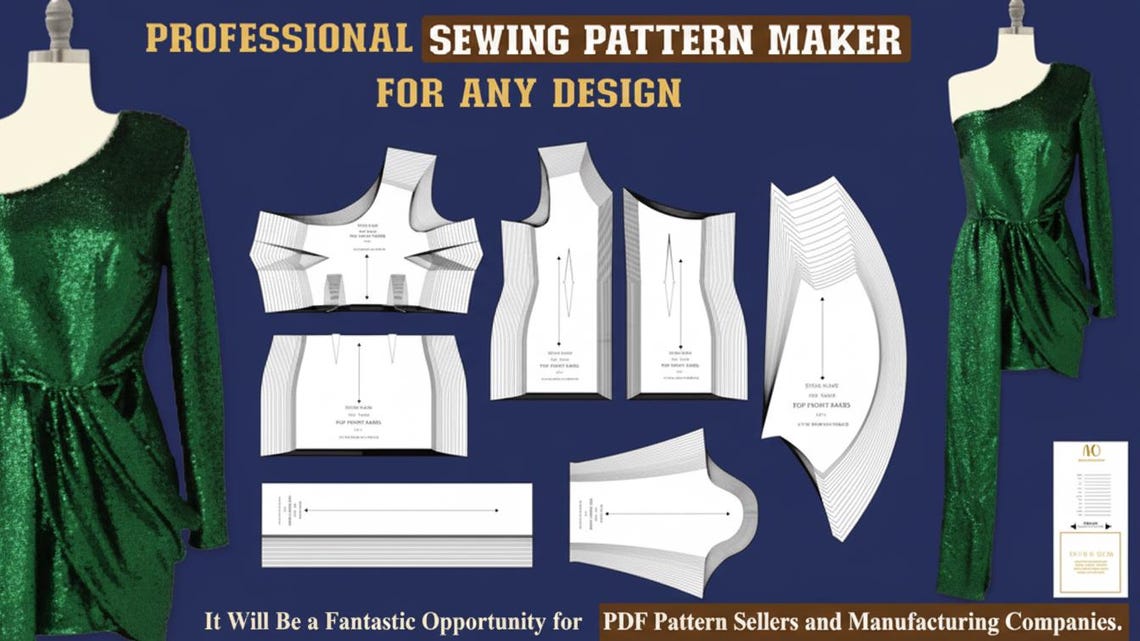 CUSTOM DESIGN PATTERN– Send Me a Photo or Drawing of Your Garment, and ...