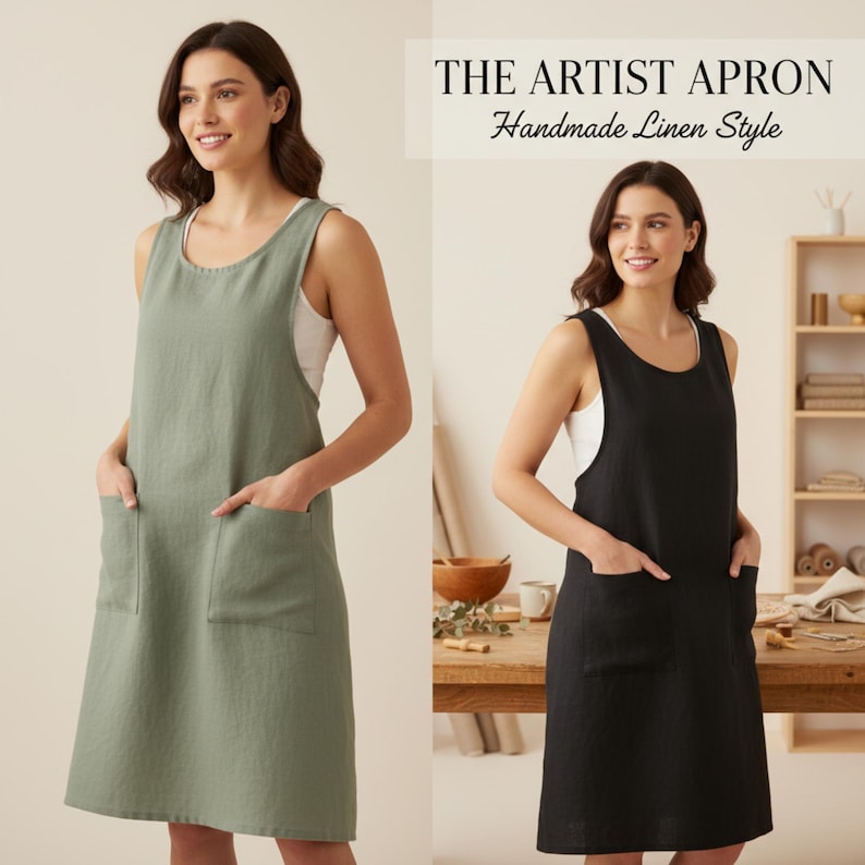 Japanese Cross Back Apron Pattern: Beginners Friendly Apron PDF (XXS ...