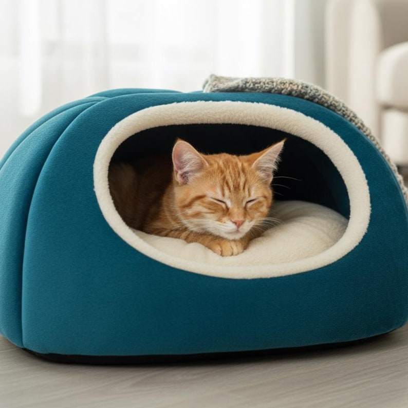 PDF Cat Cave Sewing Pattern / Pdf Pet Sewing Pattern/ Cozy DIY Cat Bed ...