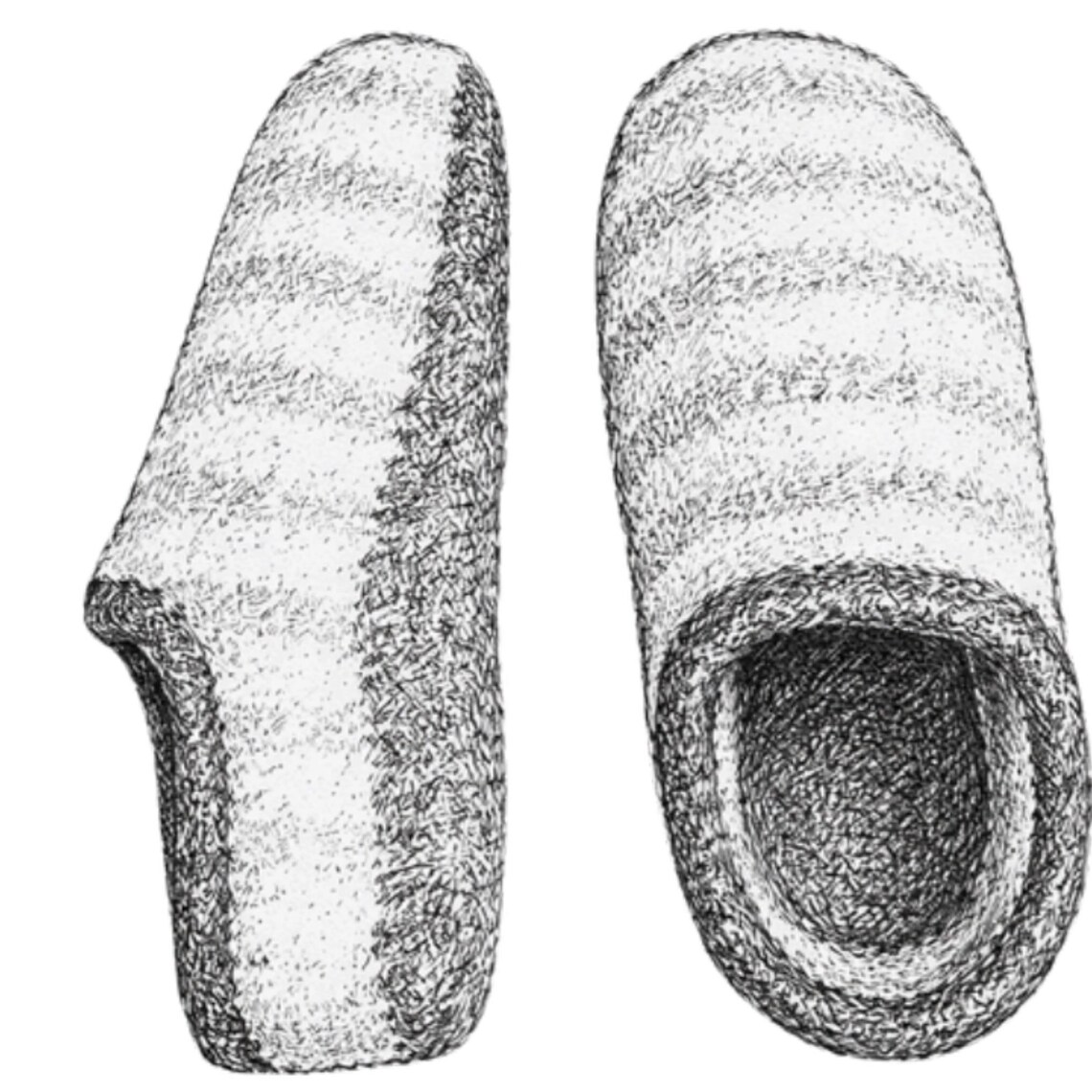 Felted Wool Slippers Jolly Stripes Slippers PDF Pattern | Mens AND ...