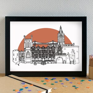 Chester Skyline Art Print - Etsy
