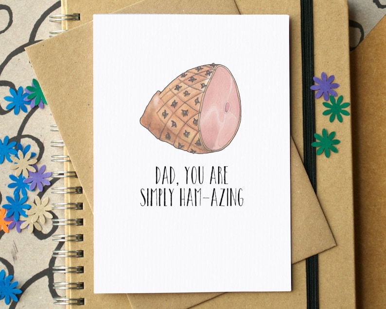 Funny "dad, You're Ham-azing" Father's Day Card - Etsy