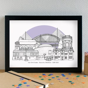 Runcorn Skyline Art Print - Etsy