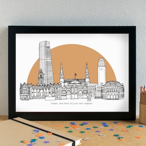 Leeds Skyline Art Print - Etsy
