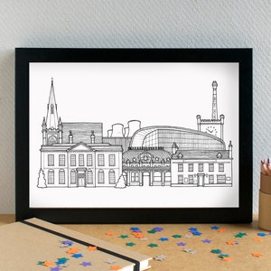 Slough Skyline Art Print - Etsy