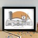 Basingstoke Skyline Art Print - Etsy