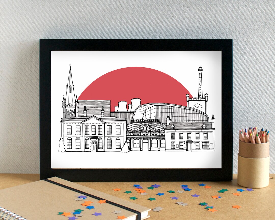 Slough Skyline Art Print - Etsy