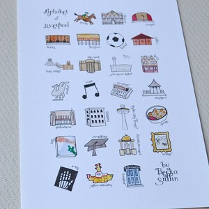 Liverpool Alphabet Wall Art Print - Etsy