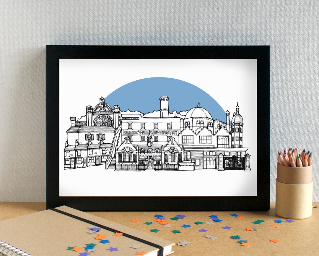 Toxteth Liverpool Skyline Art Print - Etsy